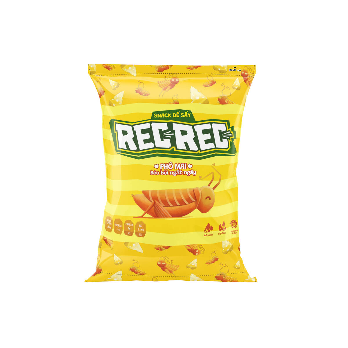 MUA 2 TẶNG 1 Snack dế sấy REC REC vị Phô mai - Giòn Giòn Ngon Ngon ...