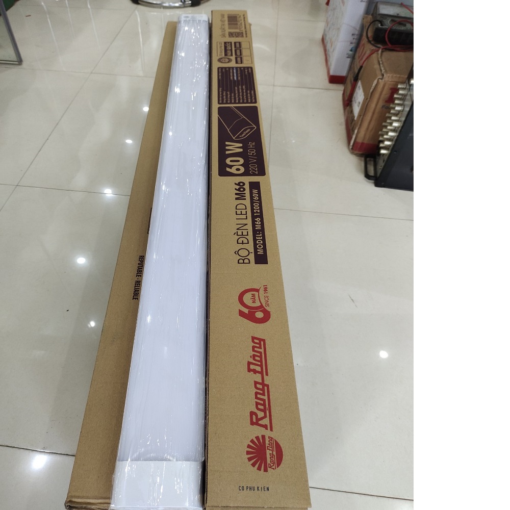 Đèn led bán nguyệt 1m2 60w tràn viền rạng đông model m66 1200 60w