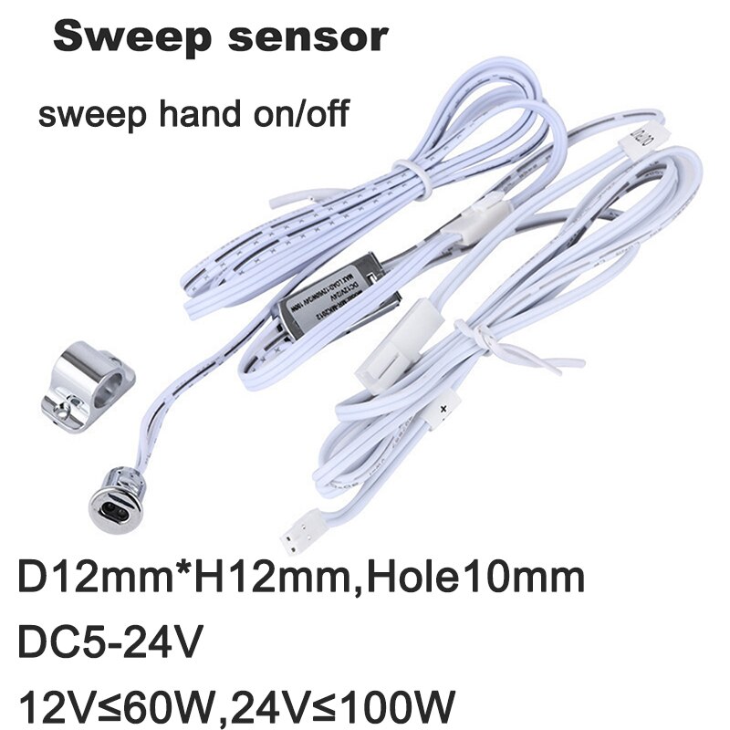 Touch sensor switch Hand Sweep Switch 5A 12V-24V IR Motion Sensor Hand ...
