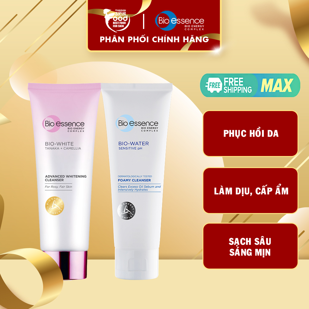 Bộ đôi Xịt khoáng dưỡng ẩm Bio-Essence Bio-Water Water Energizing 100ml ...
