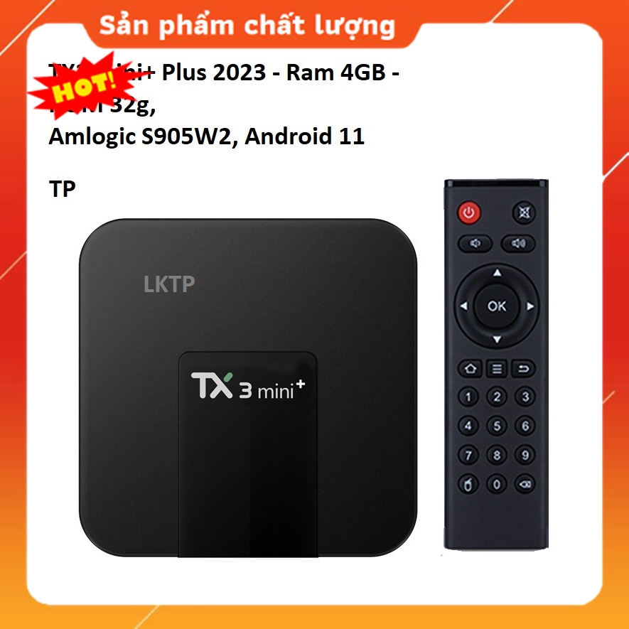 Android TV Box TX3 mini Plus 2022 Dual Wifi Bluetooth - Android 11 Amlogic S905W2 RAM 4G bộ nhớ ...