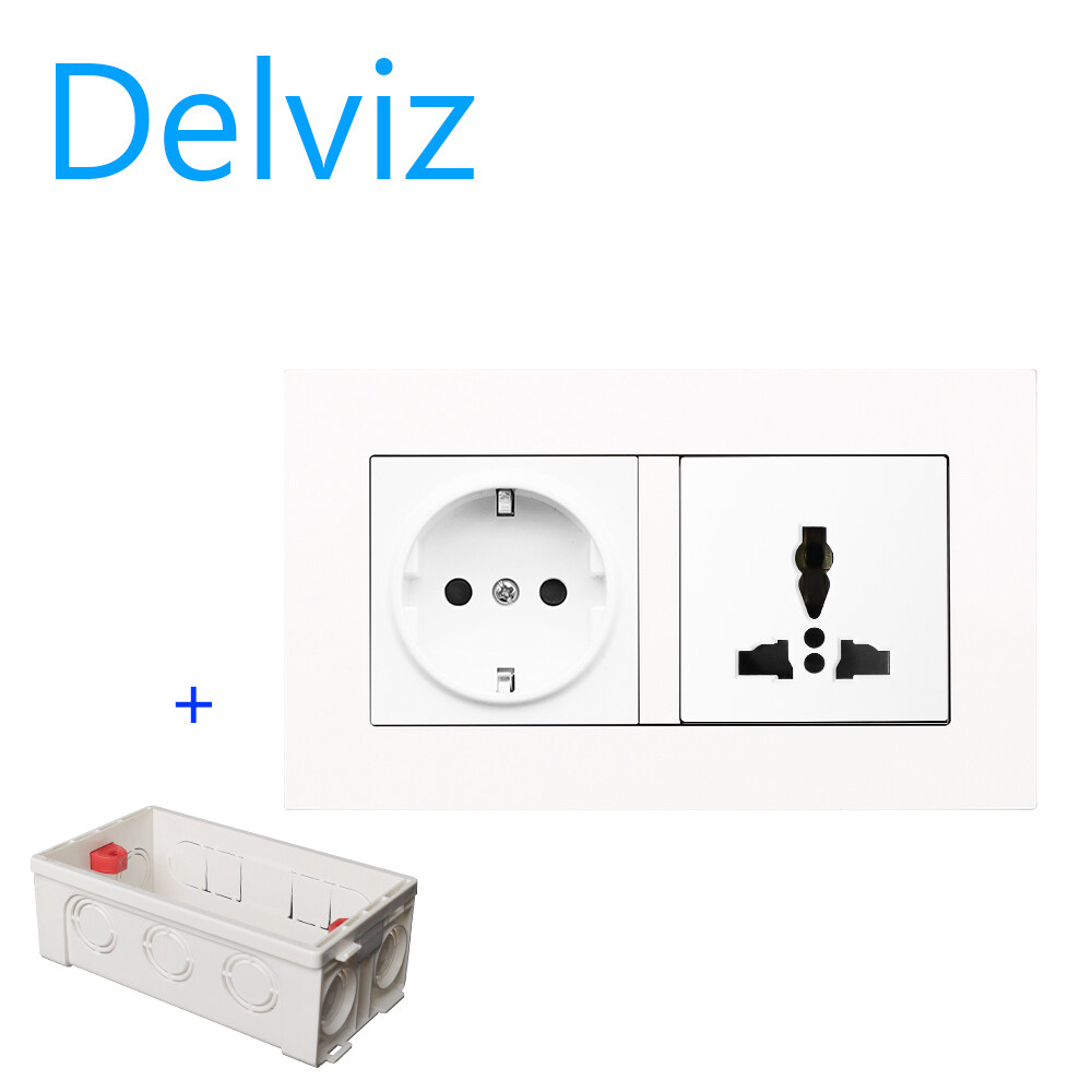 Delviz Southeast Asia wall socket, household jack, AC 110-250V, 146mm ...