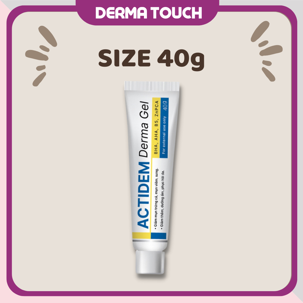 Actidem Gel giảm mụn Actidem Derma Gel 18gam 40gam, mẫu mới, giảm mụn ...