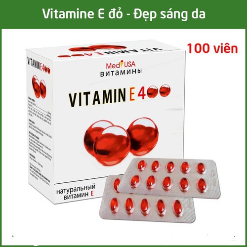 Viên uống vitamin E4 Đỏ nga H100 viên - MixASale