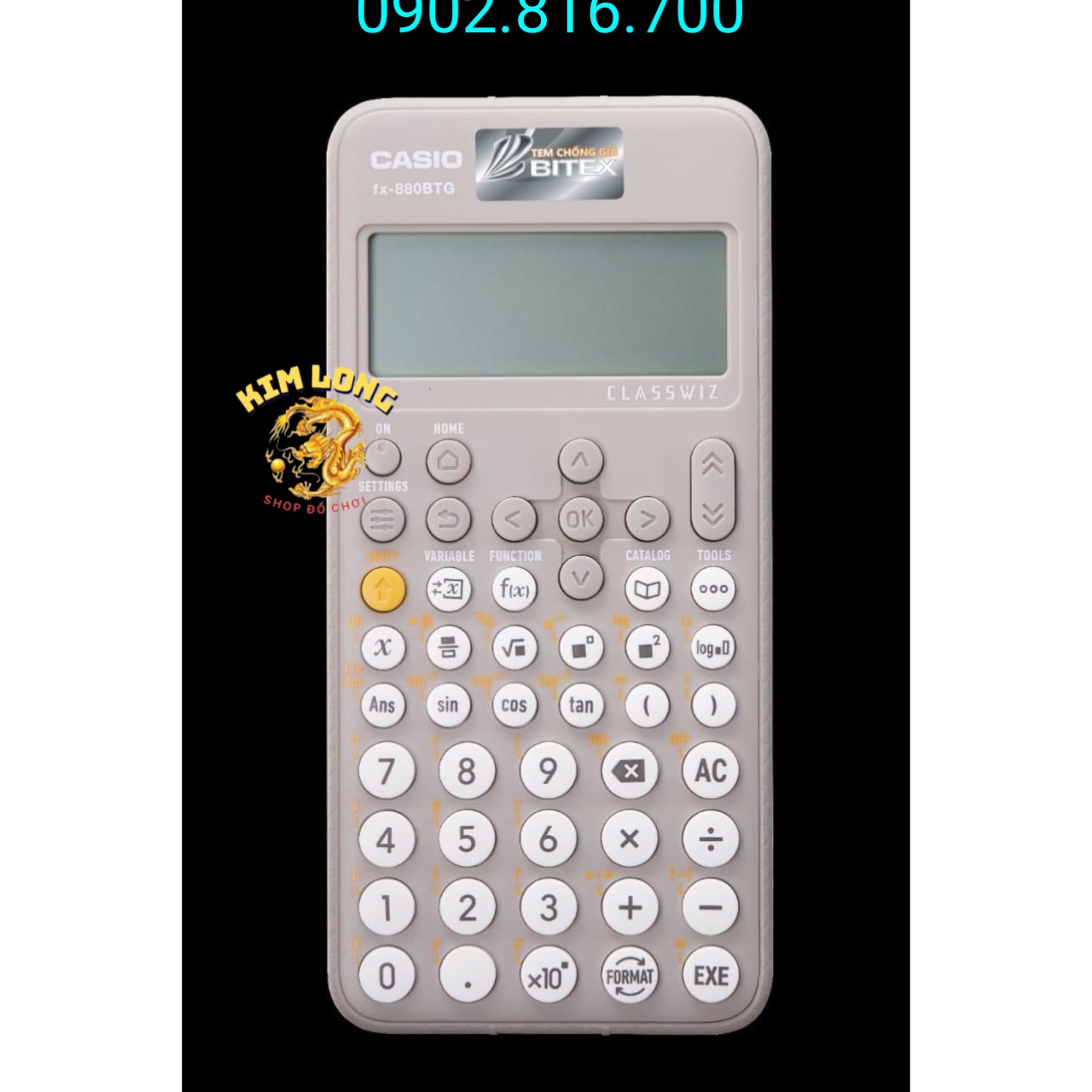 HÀNG CHÍNH HÃNG Máy tính CASIO fx-880 BTG HIỆN ĐẠI NHẤT 2022 màu đen ...