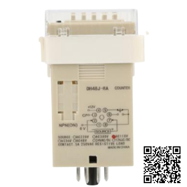 Bộ đếm 4 số DH48J-8A, DH48J-11A, digital counter từ 1 đến 999900 tự ...