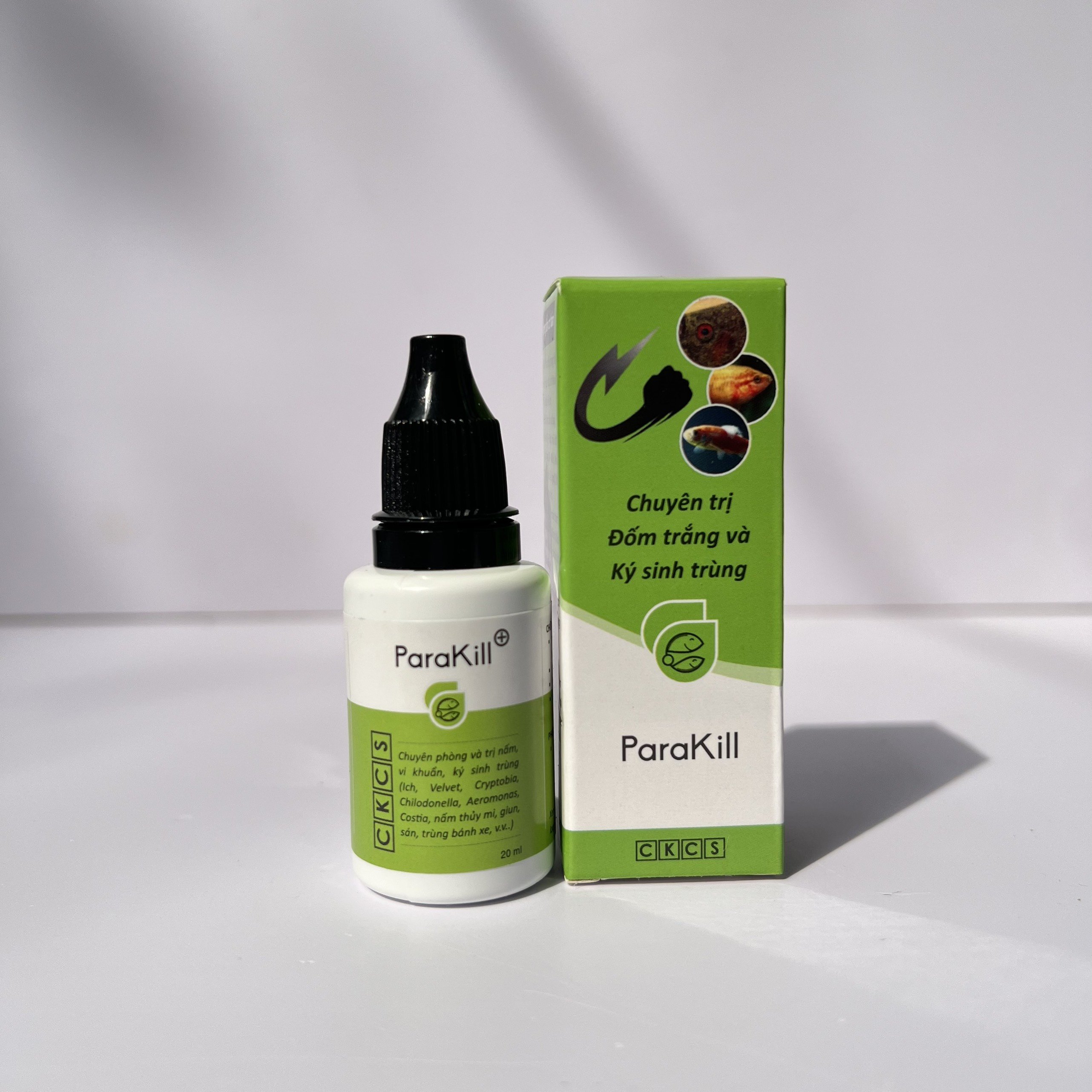 Combo Anti Stress - Parakill ( Dưỡng cá, phòng nấm, túm, lắc, lờ đờ, bỏ ...