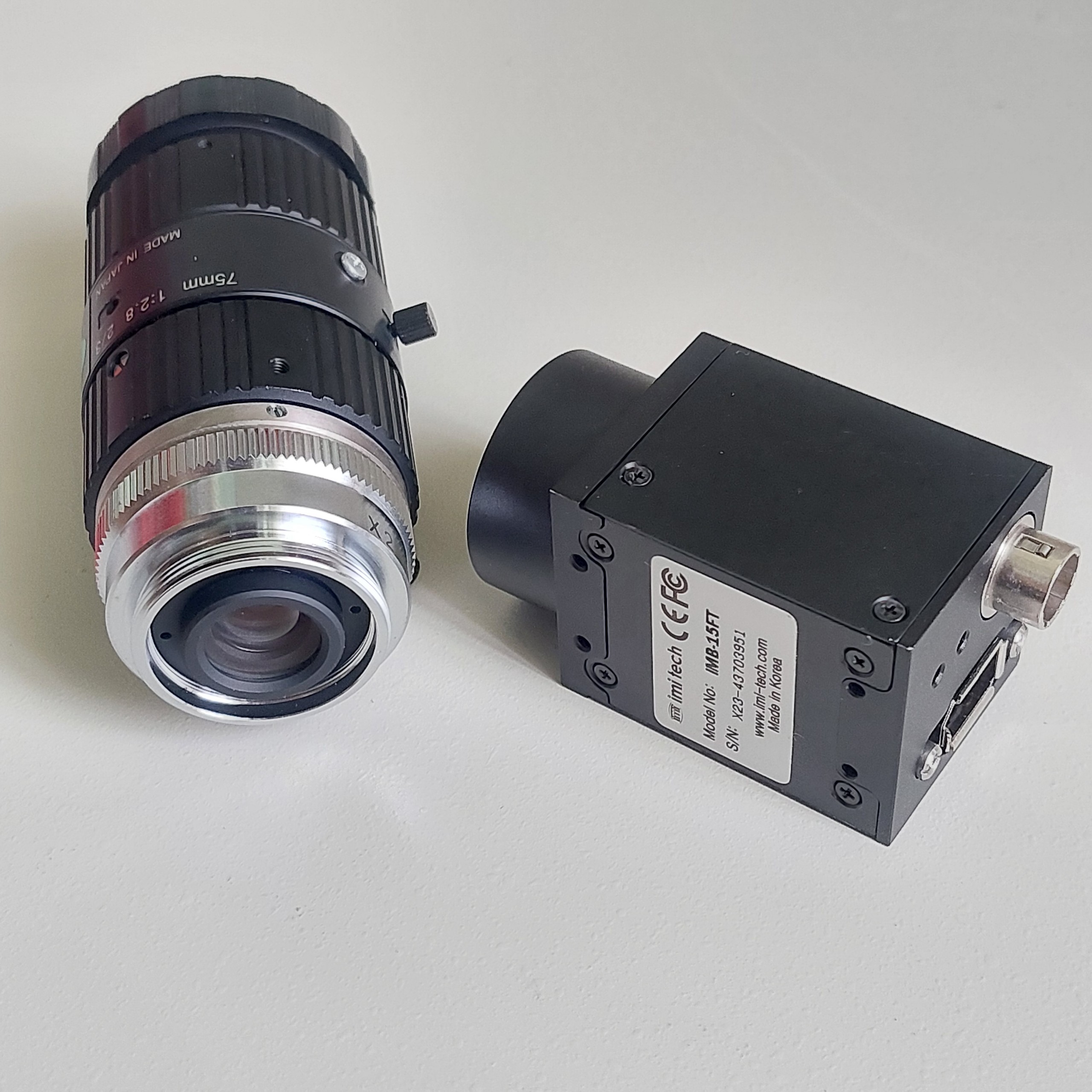 Camera CCD công nghiệp Hàn Quốc IMI-TECH IMB-15FT - Kèm ống kính (Lens ...