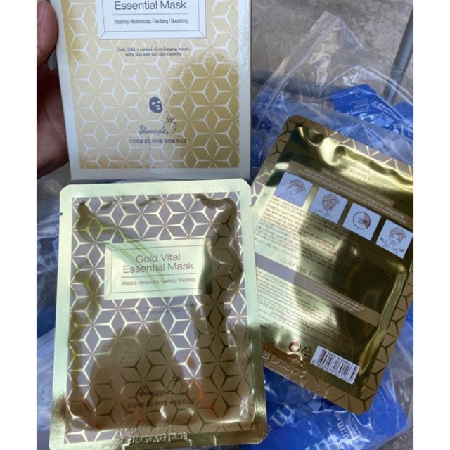 [AUTH] 1 miếng mặt nạ vàng 24K Gold Vital Essential Mask nội địa Hàn ...
