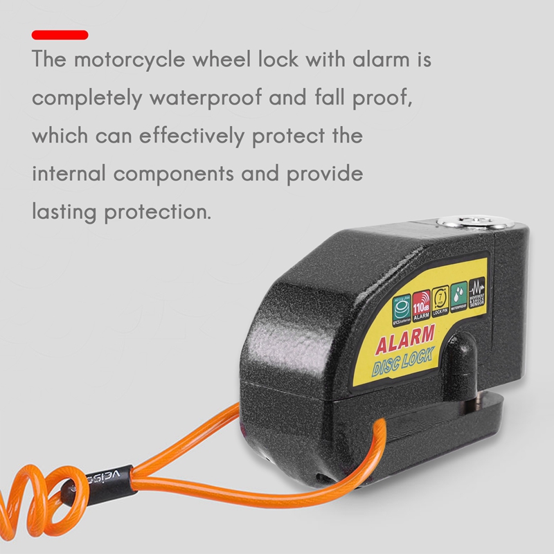 Theft Lock Cycling Security Lock Control Vibration Security Lock 110Db ...