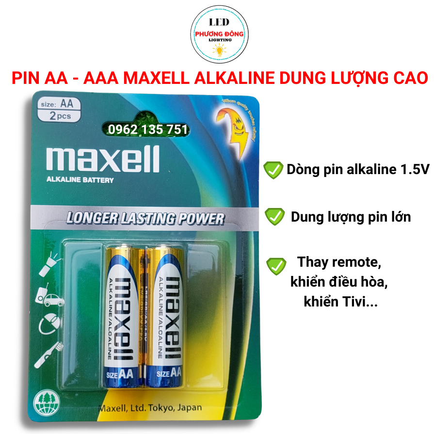 PIN AAA SUPER MAXELL 1.5V Dùng Cho Remote Máy Lạnh Tivi Đồ chơi ( Hộp ...