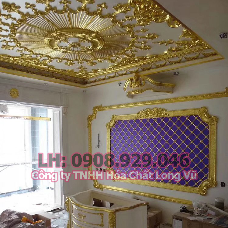 100 Lá Vàng 24K Nhật Bản - Chuyên Dát Vàng - Phào chỉ PU- Trang Trí ...