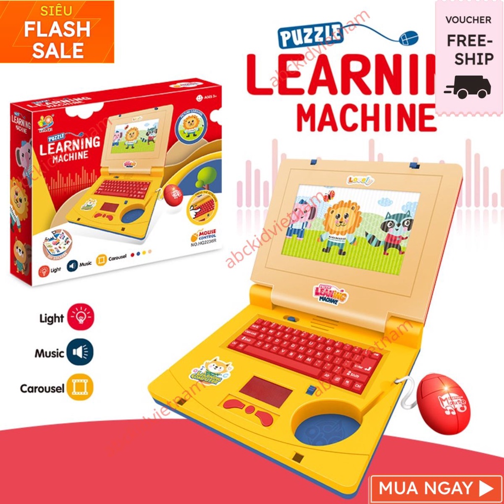 (HÀNG SẴN-)Máy Tính Đồ Chơi Mini Có Đèn Và Nhạc Hình Chú Chuột Hoạt ...
