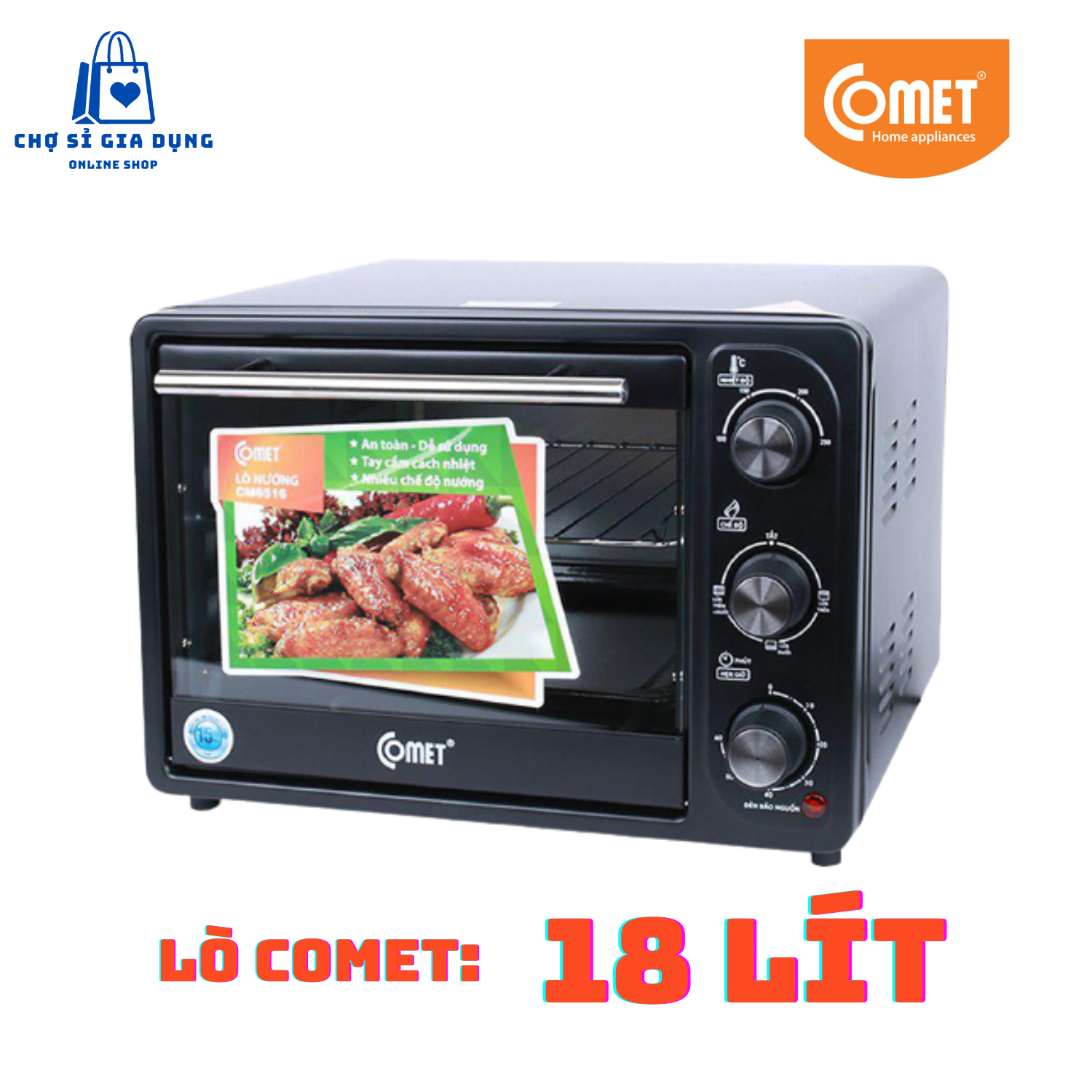 Lò Nướng Điện Đa Năng Asanzo EV-35ZS, Dung Tích 35 Lít, Công suất 1600W ...