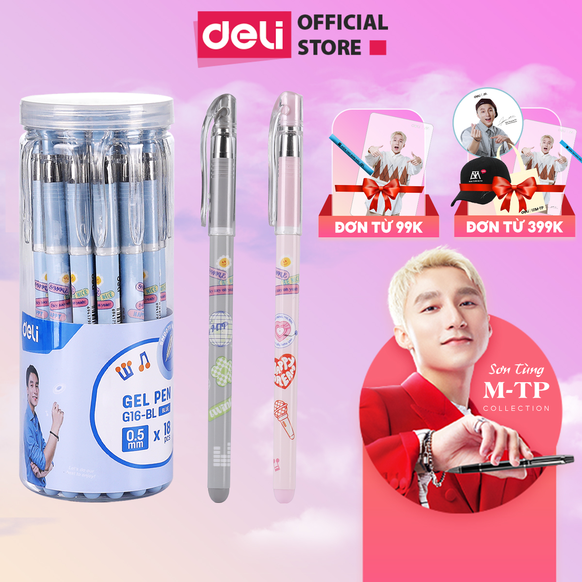 Sơn Tùng M-TP Collection Bút bi nước văn phòng ngòi 0.5 nhiều màu - Bút ...