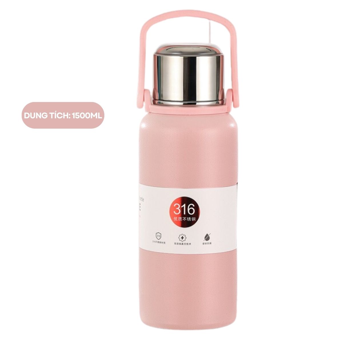 Bình giữ nhiệt Inox 316 cao cấp BOSS Dung tích 1000ml - 1500ml, Giữ nhiệt 36 Tiếng, Bảo Hành 6 ...