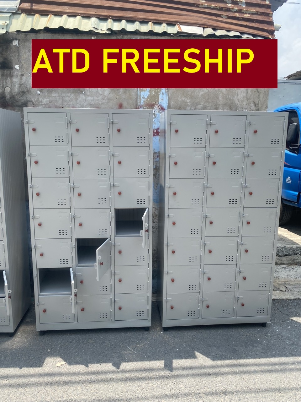 Tủ locker có khóa 21 ngăn sơn tĩnh điện dày dặn như hình | Lazada.vn