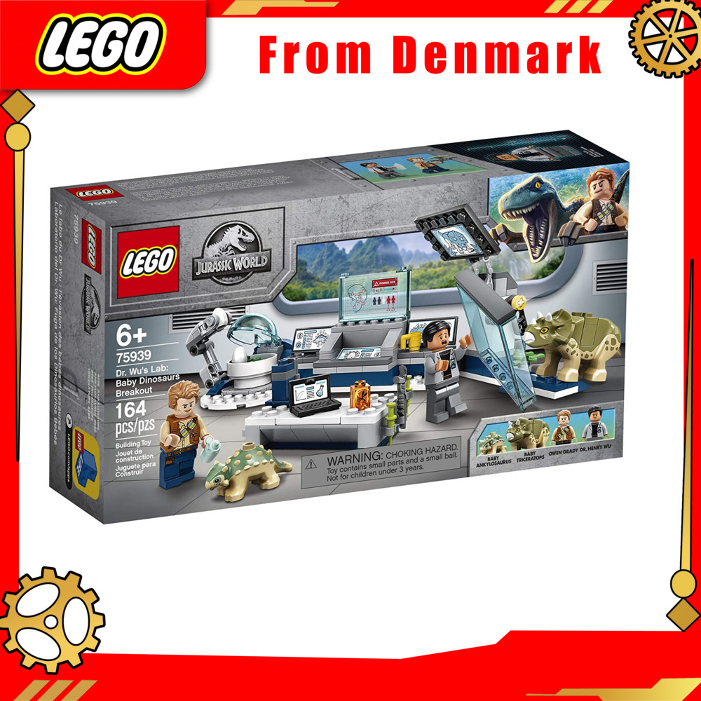 LEGO Jurassic World Dr.Wu's Laboratory in Jurassic World: Baby Dinosaur ...