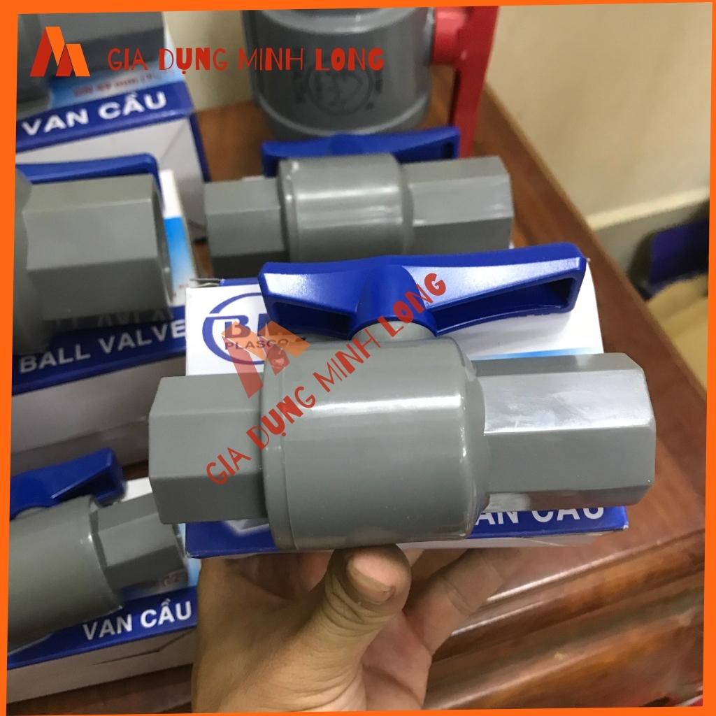 Van nhựa, van khóa nước Bình Minh PVC phi 21,27,34,42,49- Hàng chính hãng - MixASale