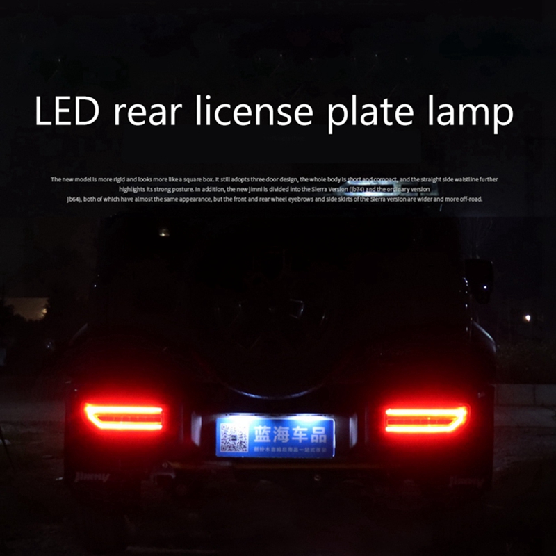 2PCS Car LED License Plate Number Light Lamp for Suzuki Jimny JB64 JB74 ...