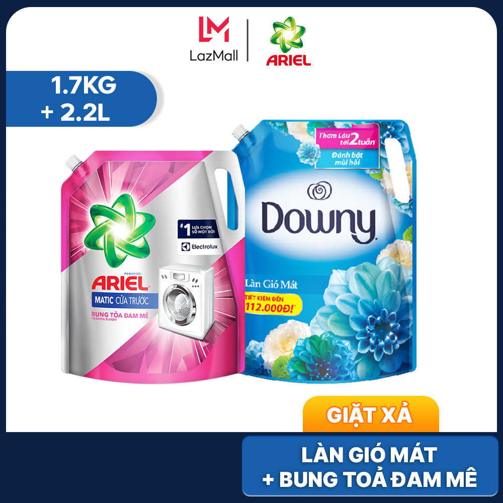 Nước giặt Omo Matic Cửa trước bền đẹp lựu và tre túi 2kg - MixASale
