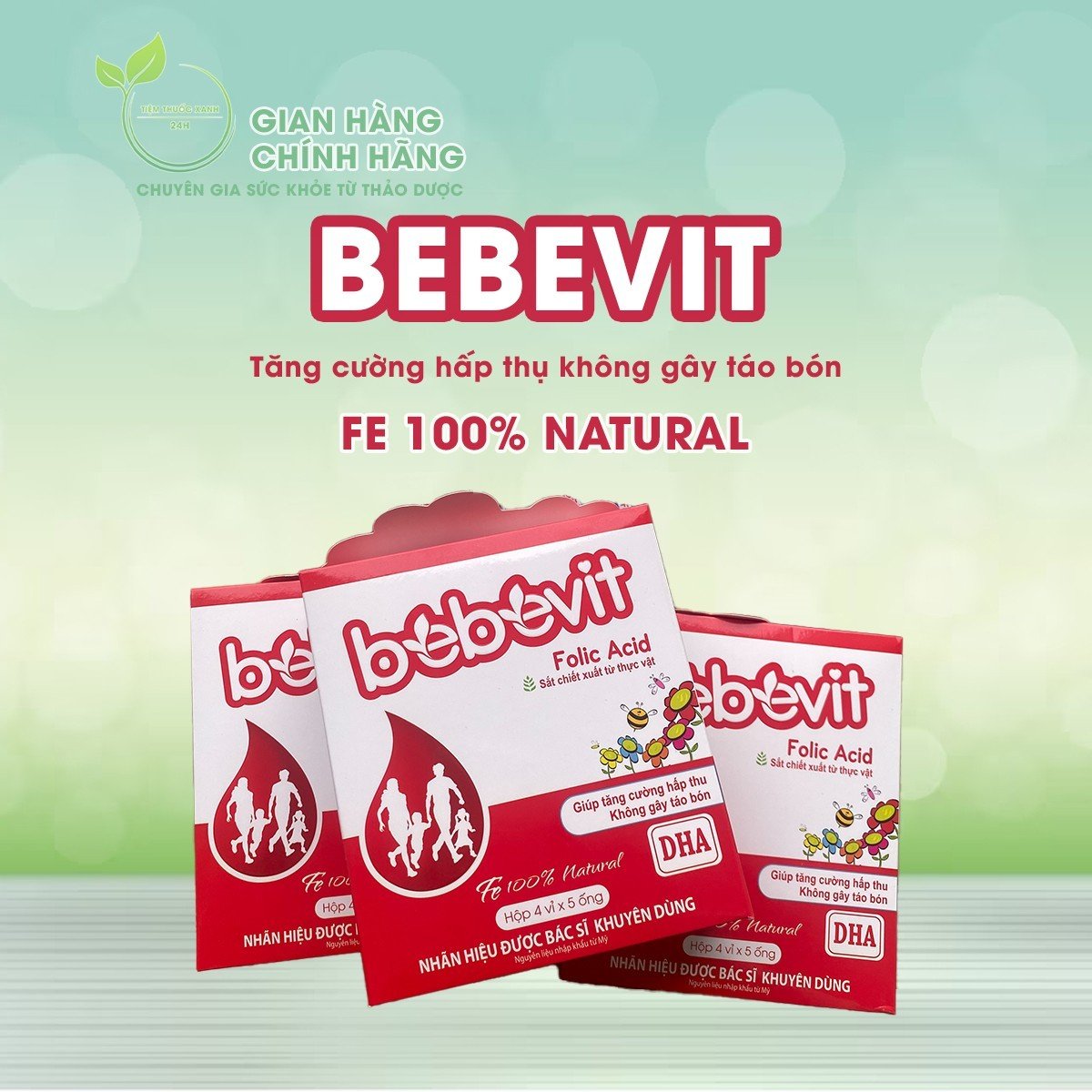 Bebevit Polic Acid bổ sung sắt và các thành phần cần thiết trong quá ...