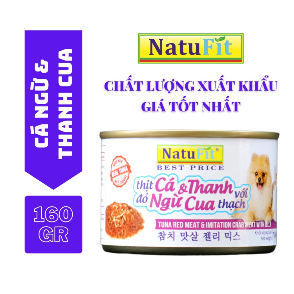 Pate chó mèo Natufit 160g - MixASale