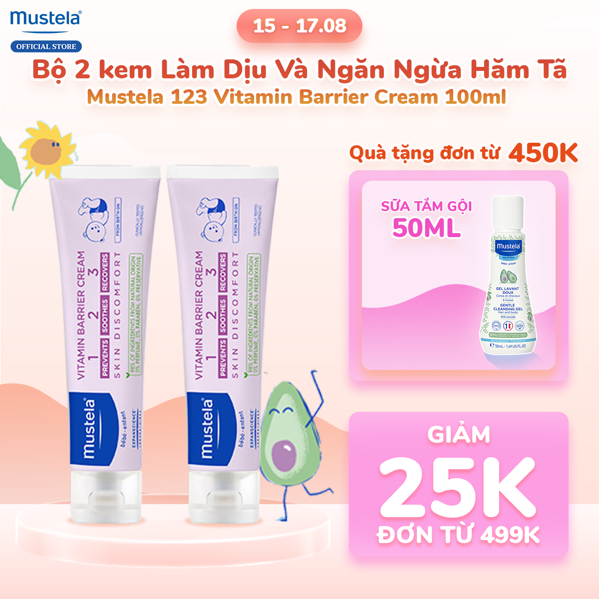 Sữa Dưỡng Ẩm Toàn Thân Cho Bé Mustela Hydra Bebe Body Lotion 50ml ...