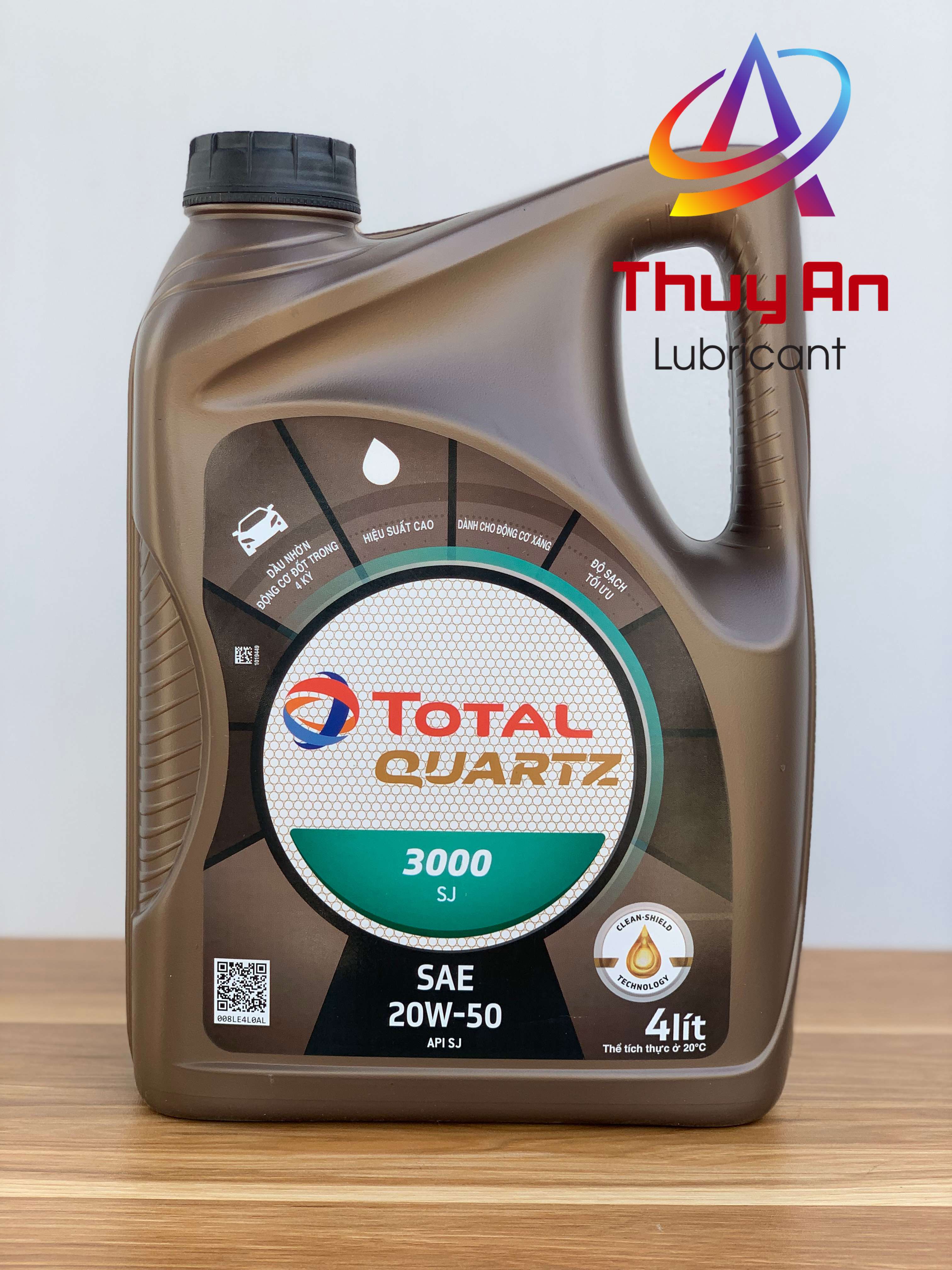 Nhớt Ôtô TOTAL QUARTZ 3000 SJ 20W-50 4L - Xe Vận Hành Bền Bỉ Và Duy Trì Công Suất Động Cơ - MixASale