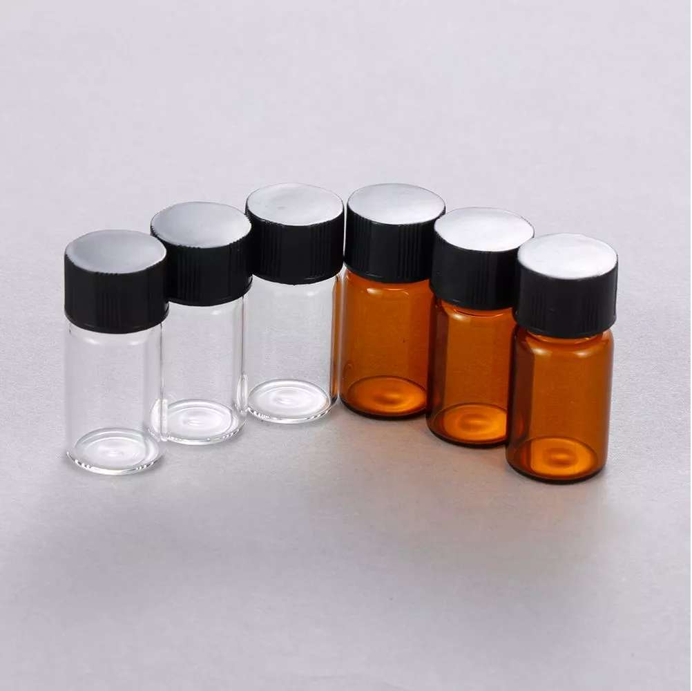 Chai thủy tinh nắp vặn siêu kín /lọ thủy tinh vial 3ml 5ml 10ml 20ml 40ml 60ml đựng tinh dầu ...