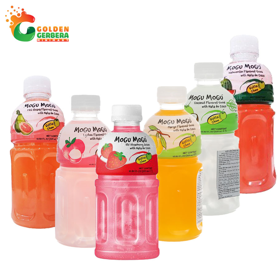 Nước Trái Cây Thạch Dừa Mogu Mogu Nhiều Vị 320ml Giá Tốt - MixASale