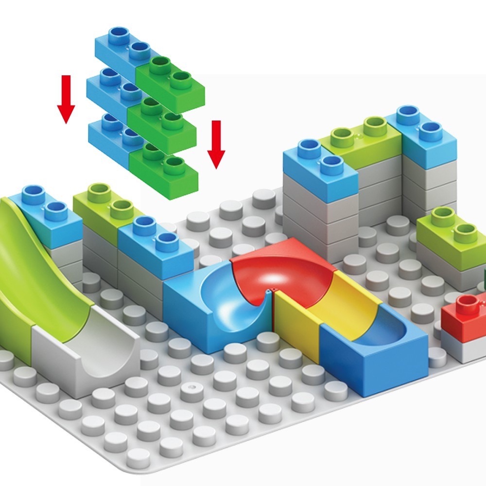 Đồ Chơi Lắp Ráp Cầu Trượt Thả Bi Tương Thích le go Duplo - 100 chi tiết ...
