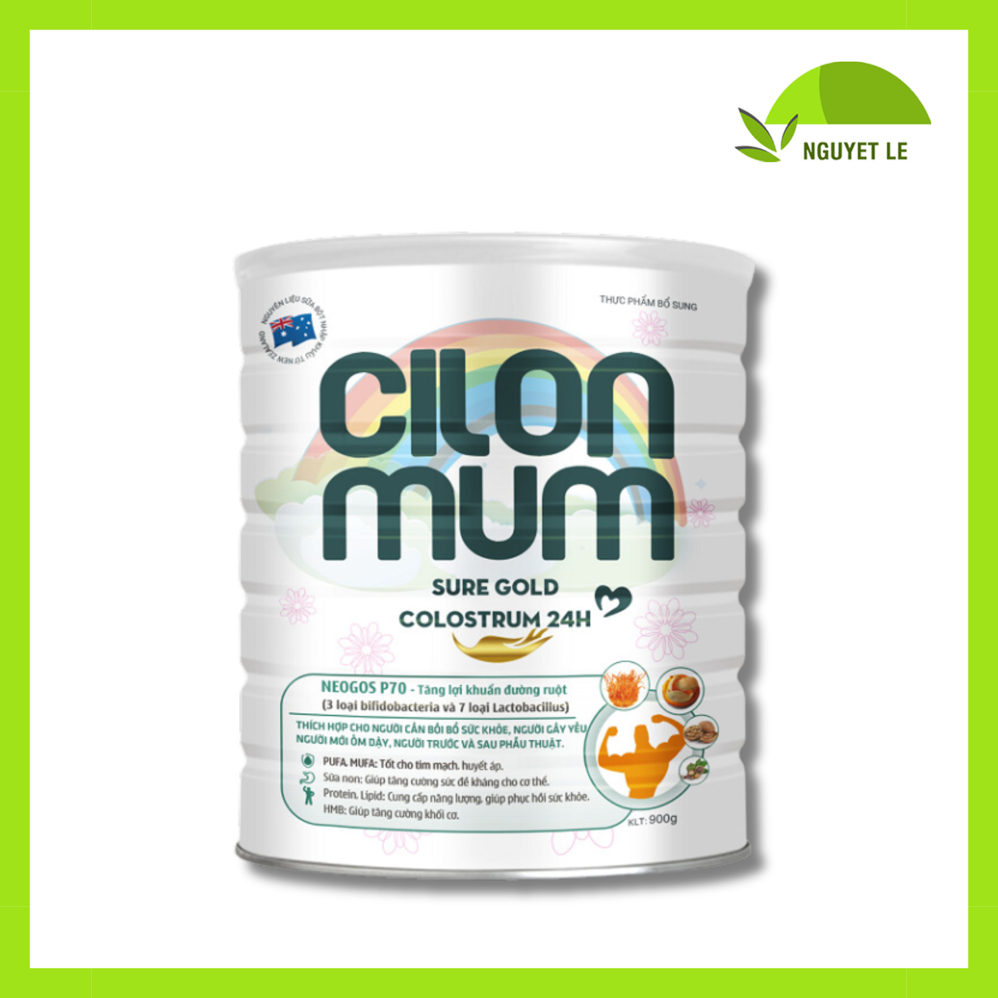 Sữa CILONMUM Sure Gold Colostrum 24h tốt cho tim mạch, huyết áp | Lazada.vn