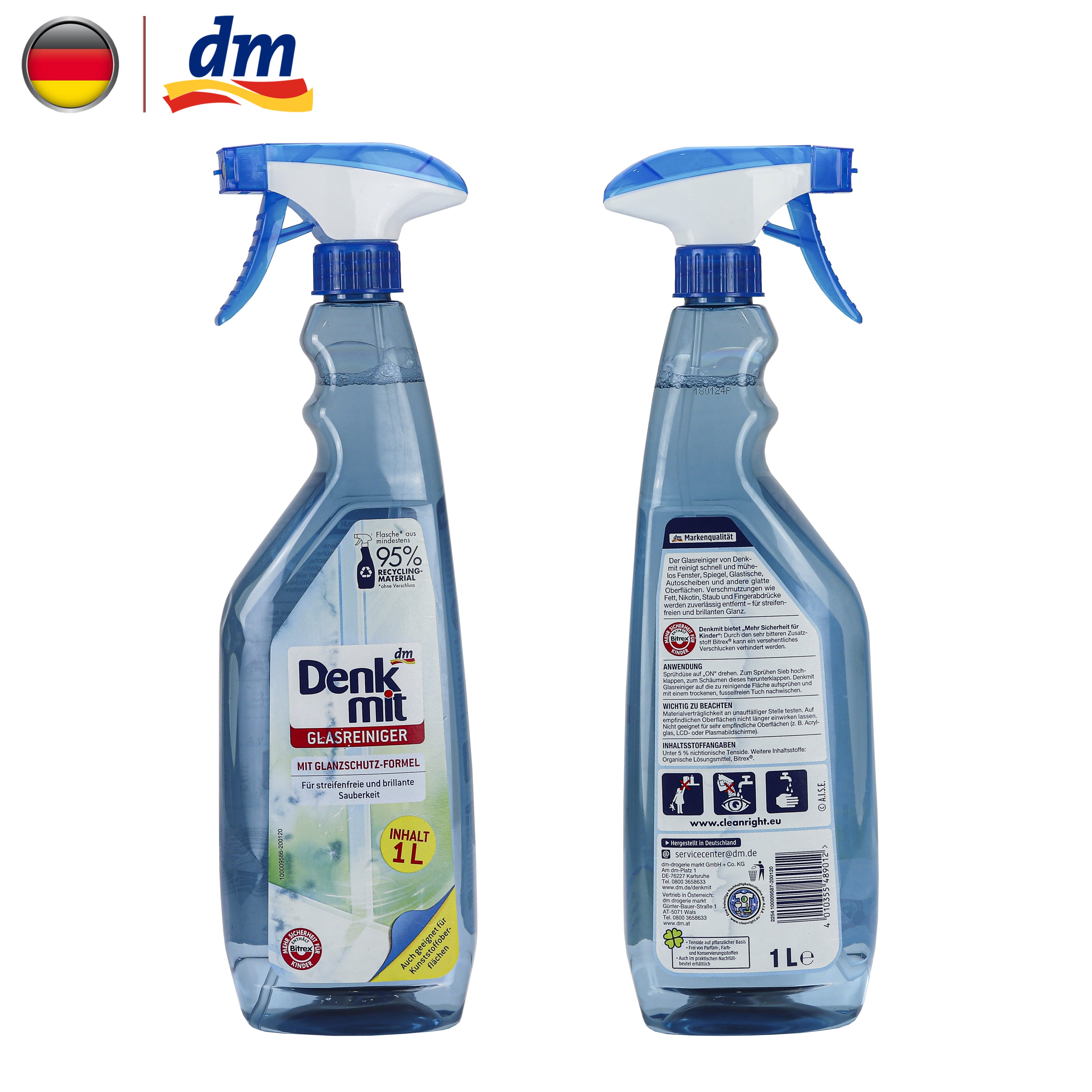 Denkmit - Chai xịt nước lau kính Glasreiniger dung tích 1 lít - hàng ...