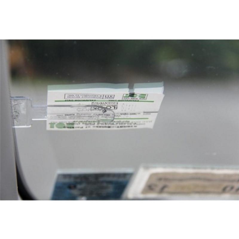 MLE 2pcs Car Vehicle Parking Ticket Permit Holder Clip Sticker ...