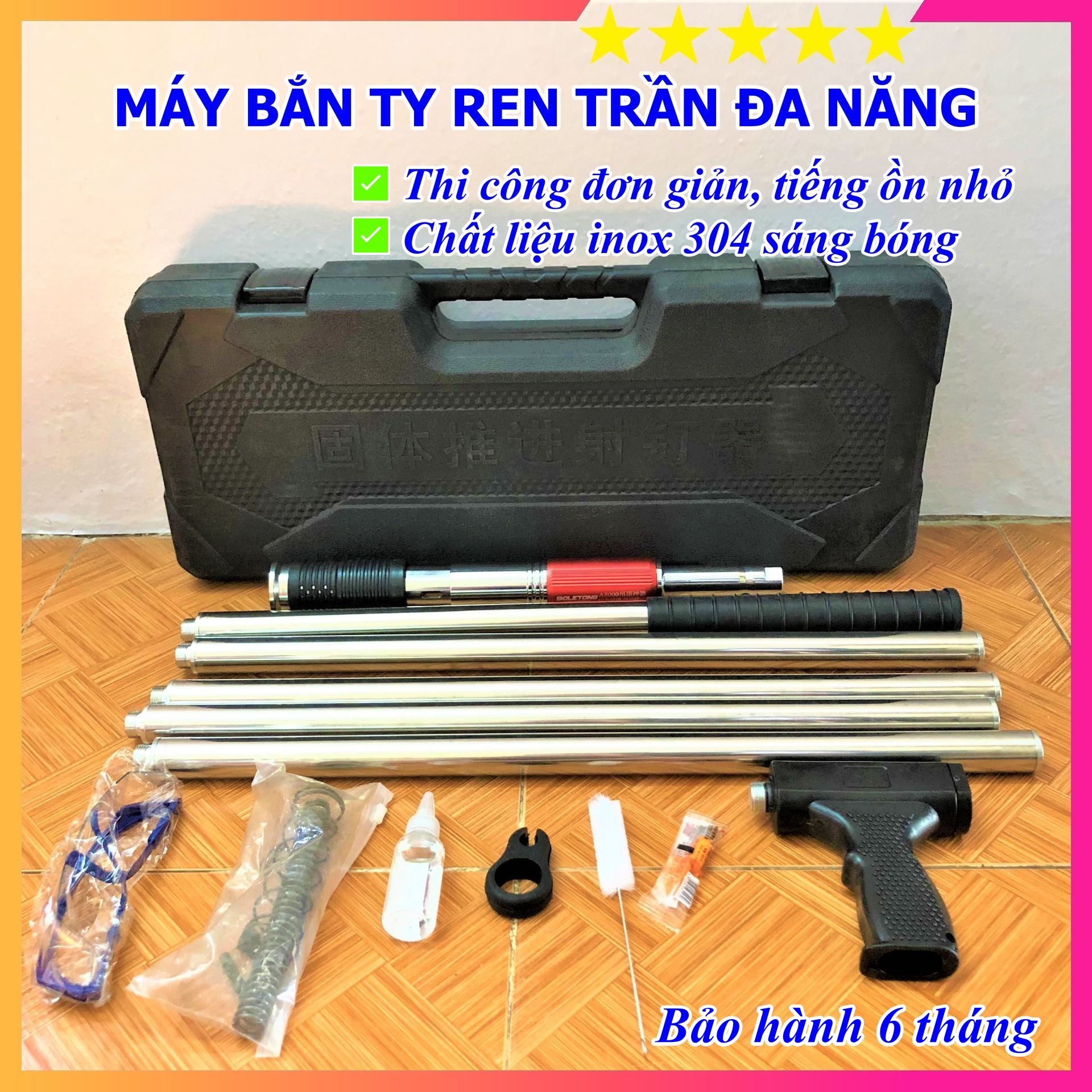 Máy bắn treo ti ren trần - Bắn xuyên sắt, thép 6 li dễ dàng - Hàng nội ...