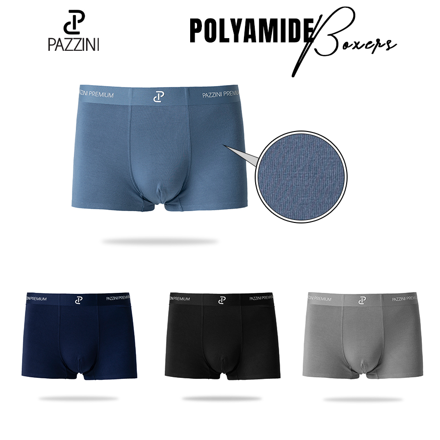 Combo 4 quần lót nam boxer PAZZINI modal gỗ sồi cao cấp quần sịp nam co ...