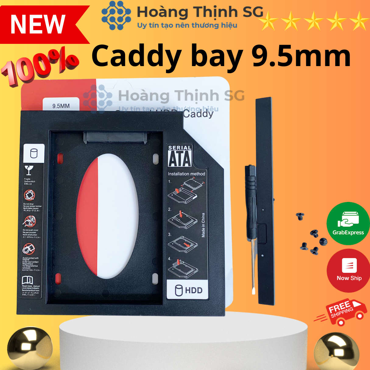 Caddy Bay SSD/HDD SATA 3 - 2.5inch, Khay dựng ổ cứng 9.5mm /12.7mm ...