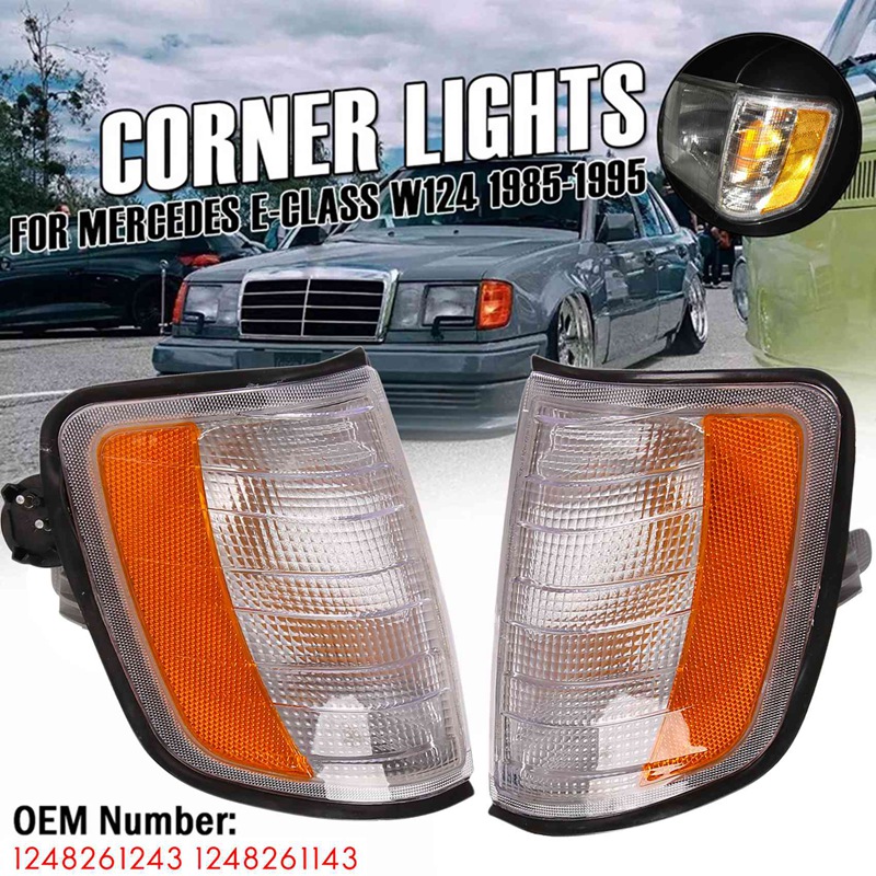 2X Car Corner Light Front Turn Signal Indicator Lamp for Mercedes Benz ...