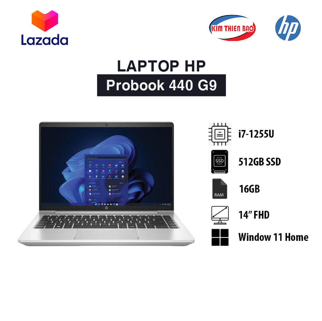 Laptop HP ProBook 440 G10 873A8PA (Core i5 1335U 8GB 512GB SSD Intel ...