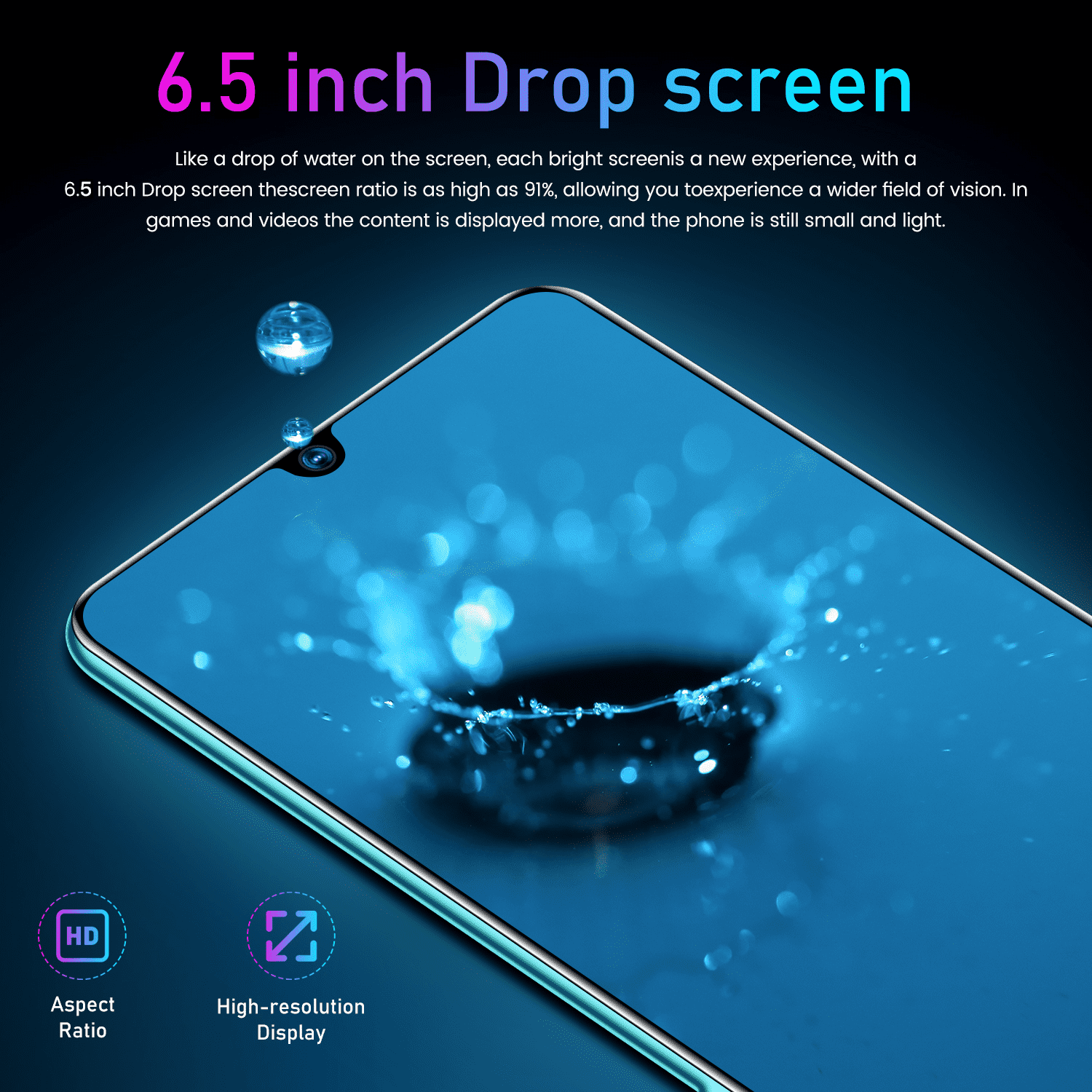 Smartphone IP12 pro nguyên bản Điện thoại di động Full màn hình 6.5inch ...