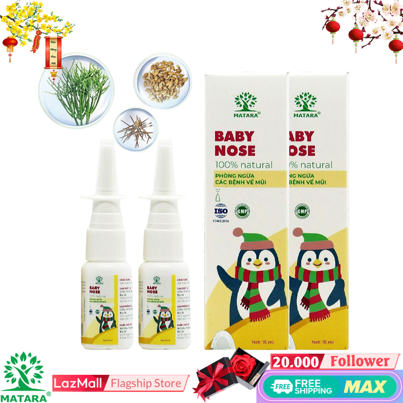 Matara -2Lọ Xịt Mũi Baby Nose Dung Tích 15ml, - Hiệu quả trong Phòng ...
