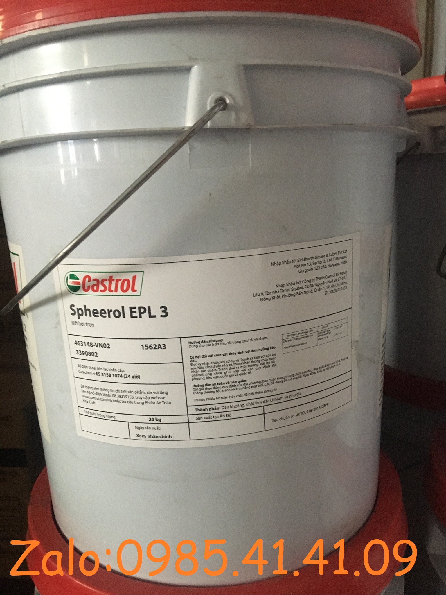 Mỡ bôi trơn Castrol spheerol EPL 3 | Lazada.vn