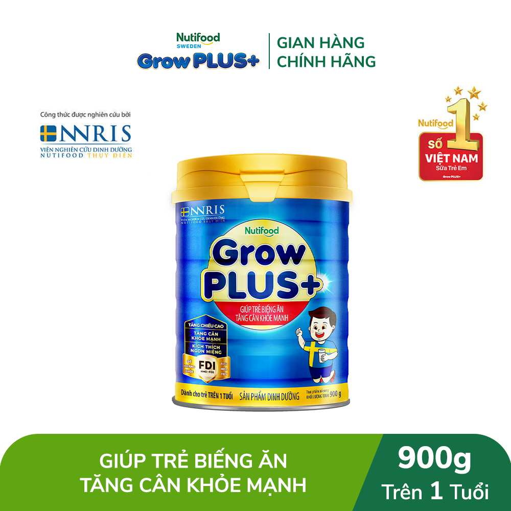 CHỈ 08-10.08 - QUÀ TẶNG ĐƠN 899K - Sữa bột GrowPLUS biếng ăn trên 1 tuổi (1 lon x 900g) - Grow ...