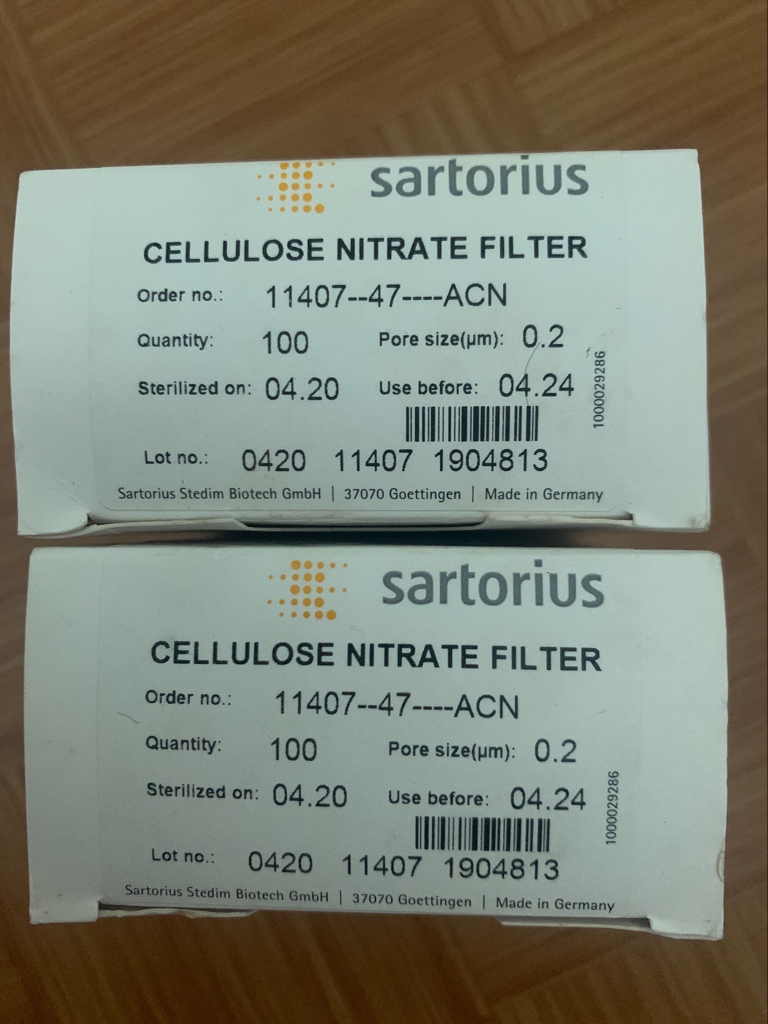 Màng lọc Cellulose Nitrate filter 47mm, lỗ lọc 0.20µm, Sartorius, màng ...