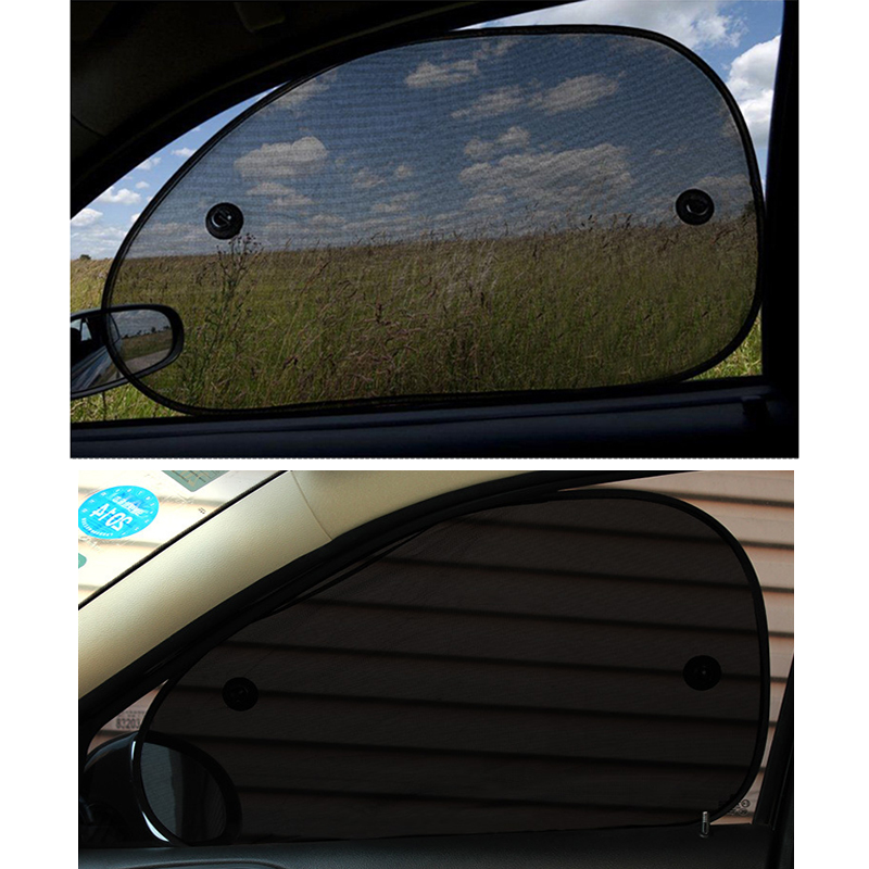 2 Pcs Car Window Sun Shade Visor Screen UV Protection Kids Rear Side ...