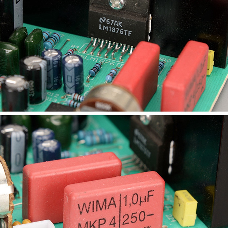 30W+30W LM1876 Stereo Audio Power 4558 Amplifier Board 2.0 Stereo Class ...