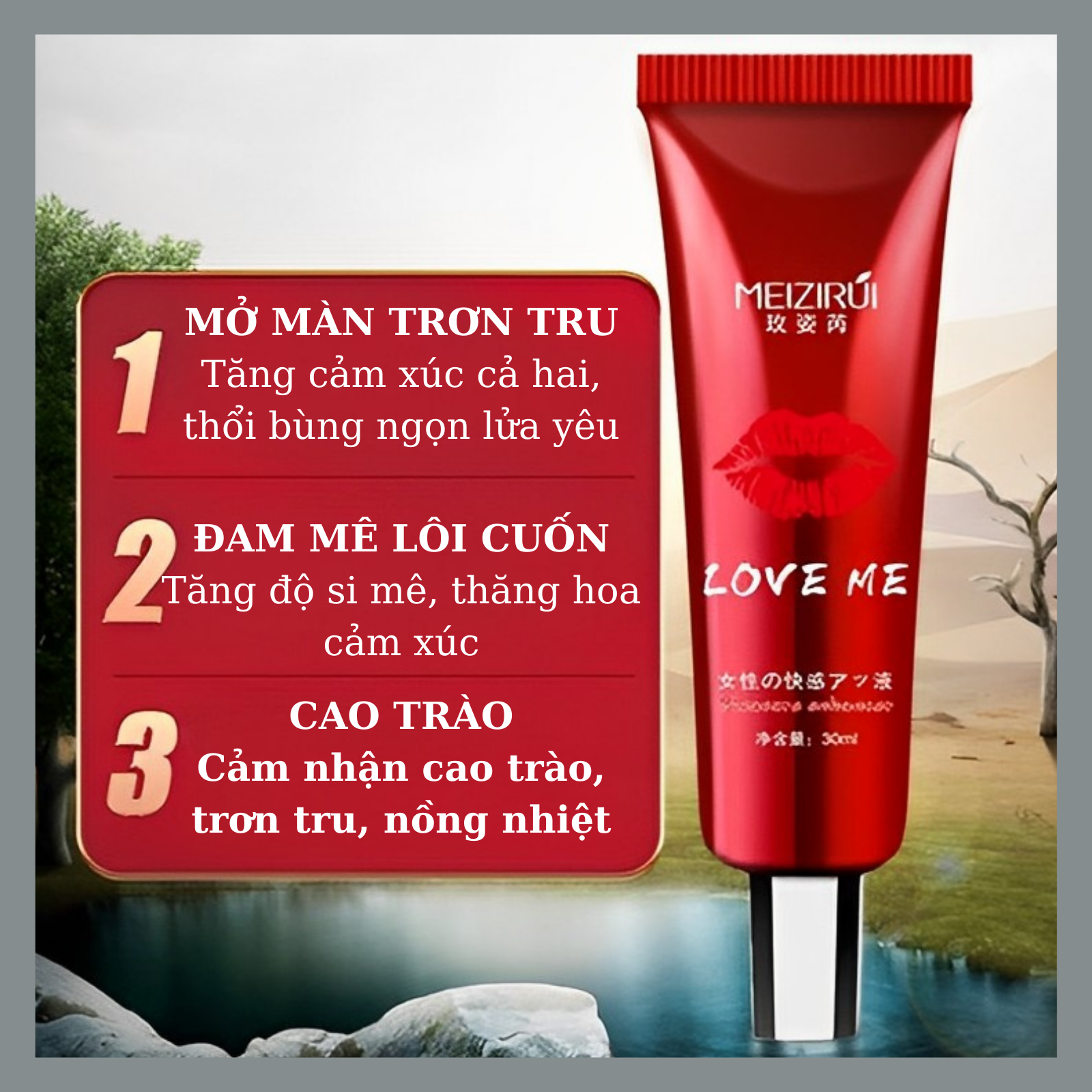CHÍNH HÃNG Gel SIÊU bôi trơn tăng thời gian QH Tăng khoái cảm Cho Nữ ...