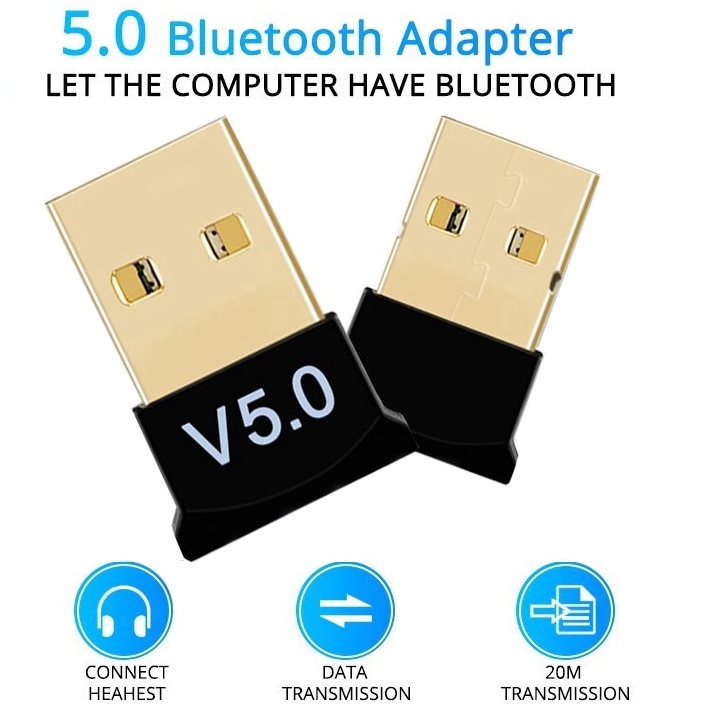 USB Bluetooth 5.0 Dongle Cho PC Truyền Phát Dữ Liệu Máy Tính Laptop Tín ...