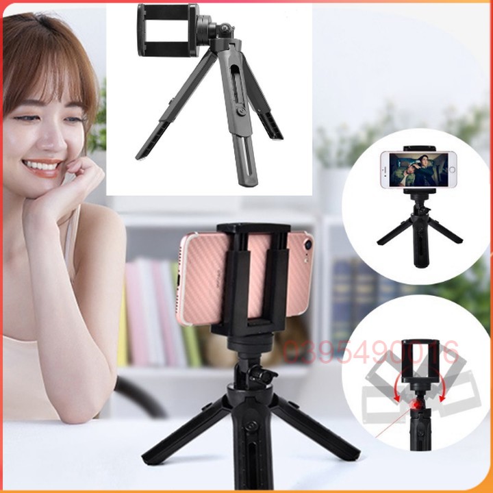 ĐẾ Chân Chụp ảnh Quay Phim , Livetream Tripod Mini 360 độ, Giá đỡ điện
